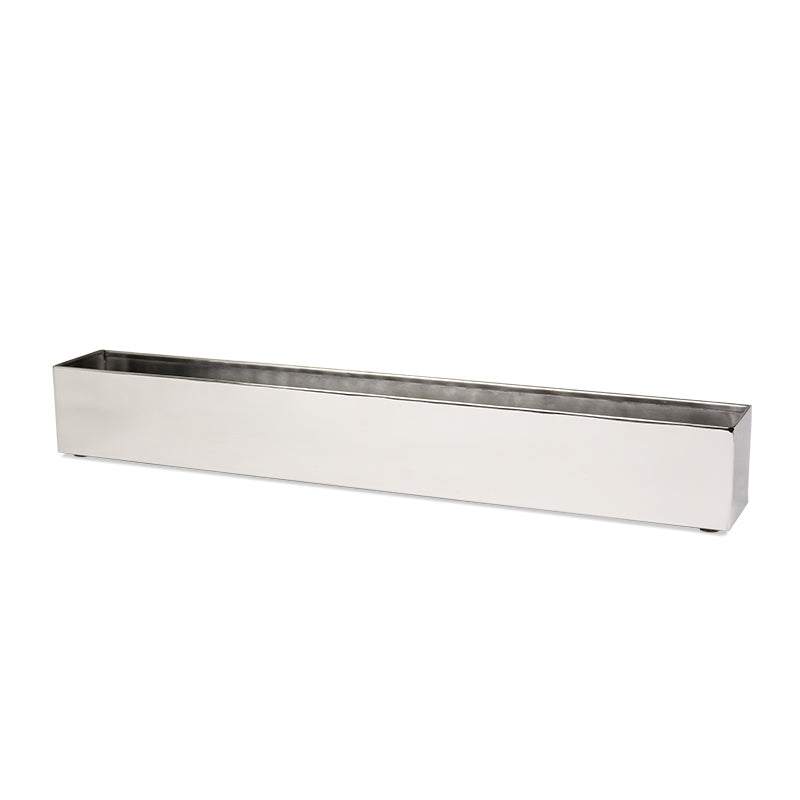 Stainless Table Planter/ Vase, 20"L — Gold Leaf Design Group