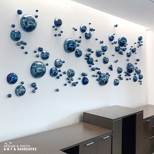 Wall Play™: Orb, Stainless, Set/10 — Gold Leaf Design Group